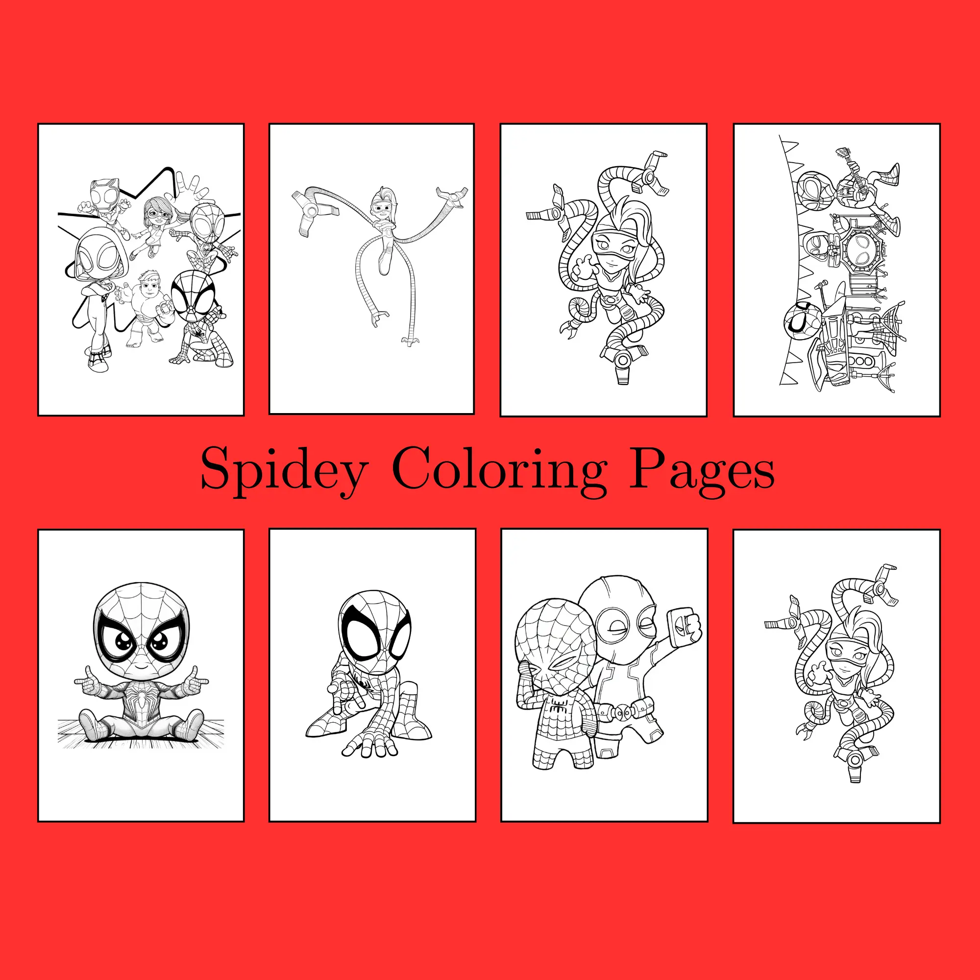 Spidey and his amazing friends coloring pages | Colormesmore