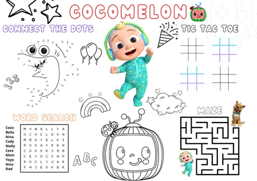 Cocomelon Activity Sheets | Cocomelon Worksheets | Instant Download ...