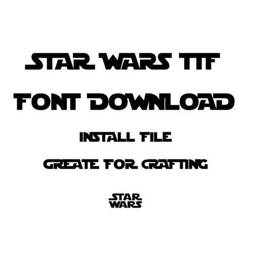 Star Wars Font Download | Instant Download | Colormesmore