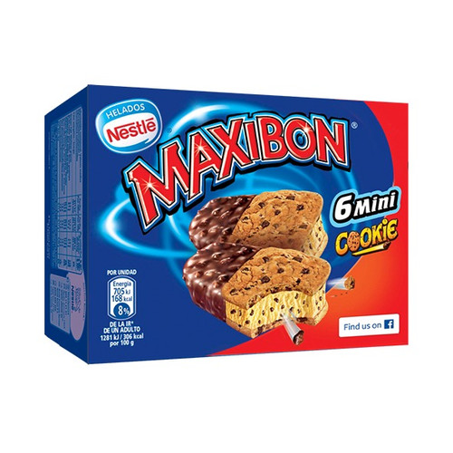 NESTLE MAXIBON Cookie mini 6 unidades | Super Mix Bazar
