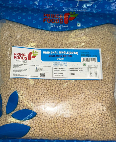 PRINCE URID DHAL WHOLE(GOTA) 1KG | INGROCERIES