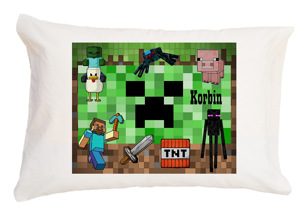 Minecraft Toddler Pillow | Bunnies & Bows