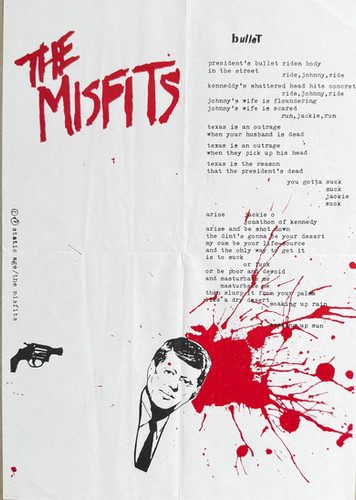 Misfits - Bullet Lyric Sheet Insert | SPOOK CITY
