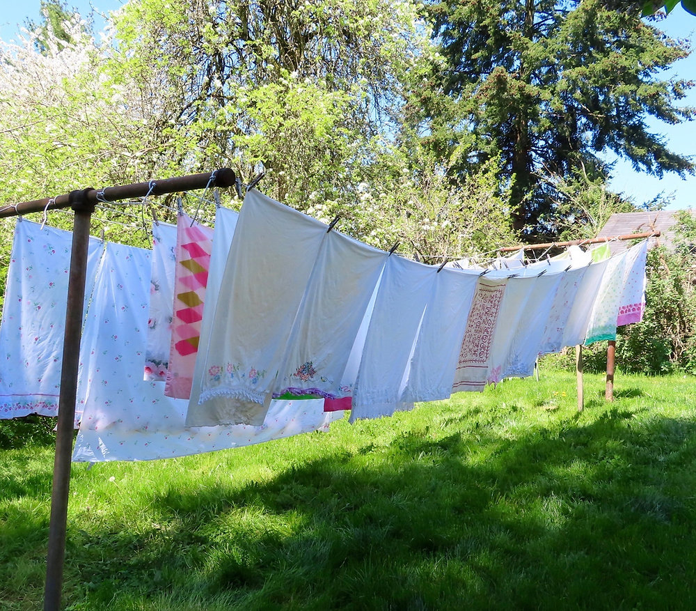 Spring's here- time to use the clothesline!