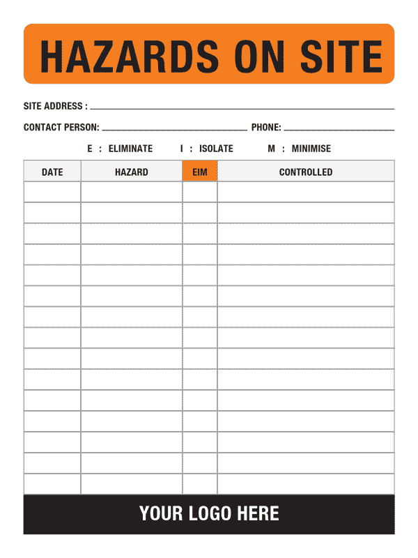 Hazards on Site List | Health and Safety