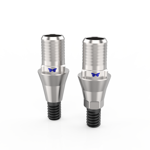 Osstem Regular Compatible H=2.0mm D=4.5mm T=5.0mm Ti Base+Black Screw ...