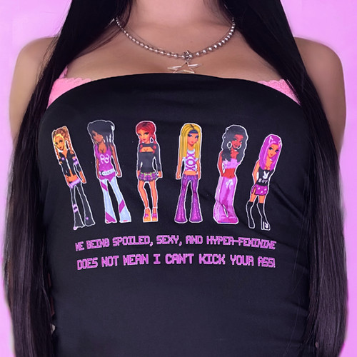 Dollz mania black tube top | Cyber Angelz