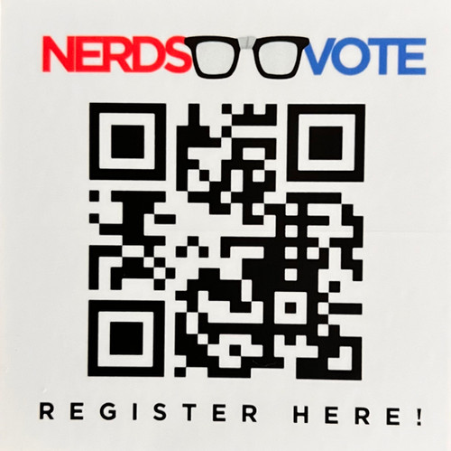 NerdsVote QR Stickers | Voter Registration