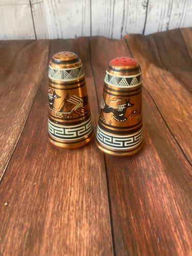 Greek Copper Salt & Pepper Shakers | DESERT RAT RELICS