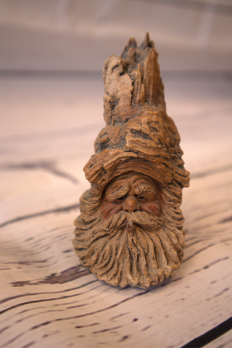 Cast Resin Art Old Man Smoker Tree | DESERT RAT RELICS