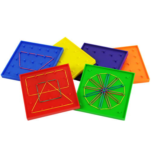 Geoboard, 5 x 5 pin, Set of 6 colors | Carolina Singapore