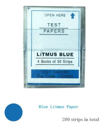 Blue Litmus Paper, Box of 200 pieces | Carolina Singapore