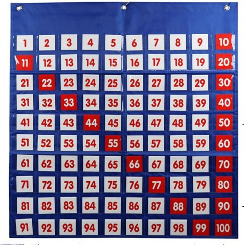 100 Pocket Chart | Carolina Singapore