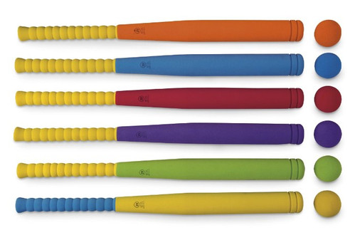Foam Bat & Baseball Set, Set of 6 colors | Carolina Singapore