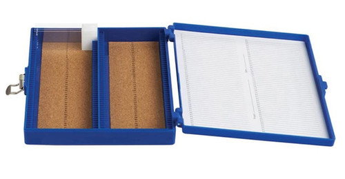 Plastic Slide Boxes, Holds 100 Slides, Blue | Carolina Singapore