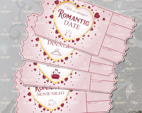 Digital design for Acrylic Ticket - pink | CREATIMO