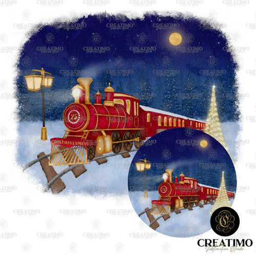 Digital design Christmas Express Red | CREATIMO