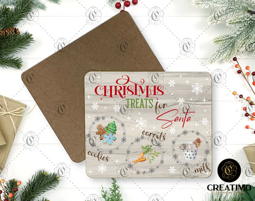 Digital design for Santa treat board MDF MAT | CREATIMO