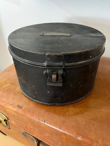 WW1 Metal Military Hat Box | The Old Barn
