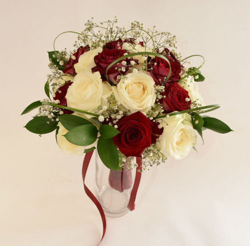 Bouquet rouge et blanc | FLEURS BLEUES LH