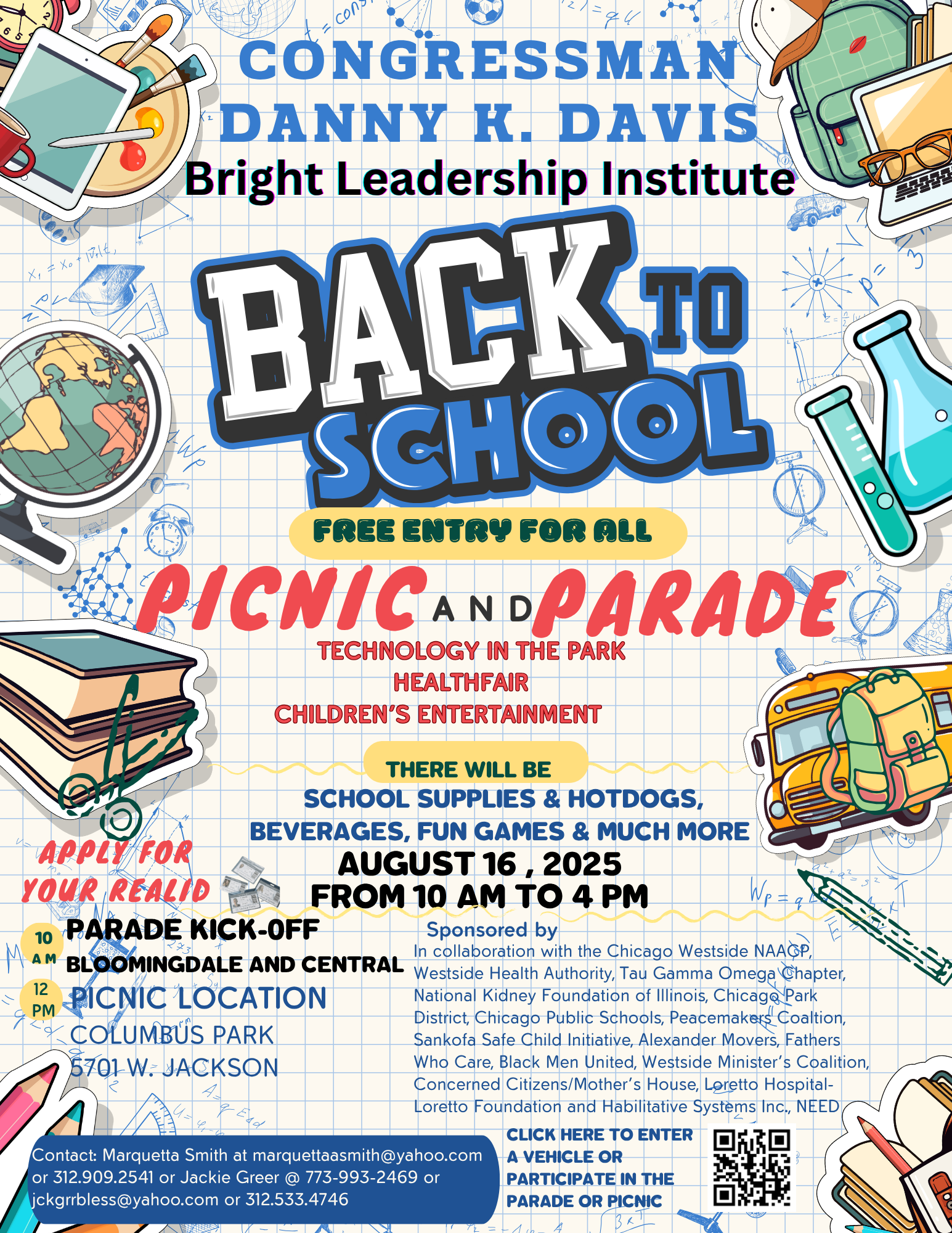 Congressman Danny K. Davis' Back to School Picnic and Parade | Danny K ...