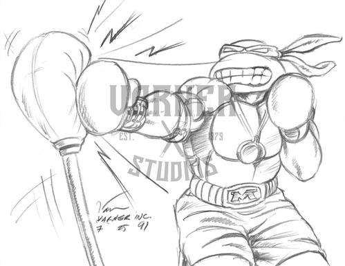 Boxing Turtle Concept Art Print | Varner Studios