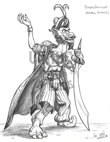 Mutant Camel Concept Art Print | Varner Studios