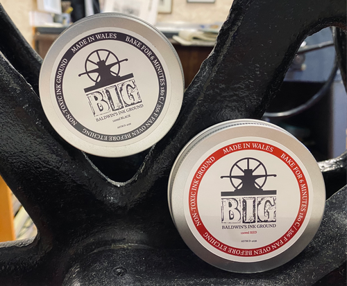 BIG Etching Ground 120ml (Black and Red) | Print Studio