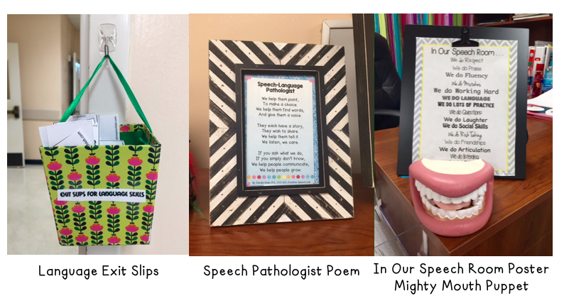FUN-ctional Speech Room Decor