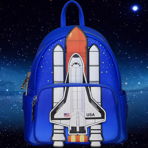 NASA Space Shuttle Loungefly Mini Backpack w/ Matching Wallet | Crabbyjoker