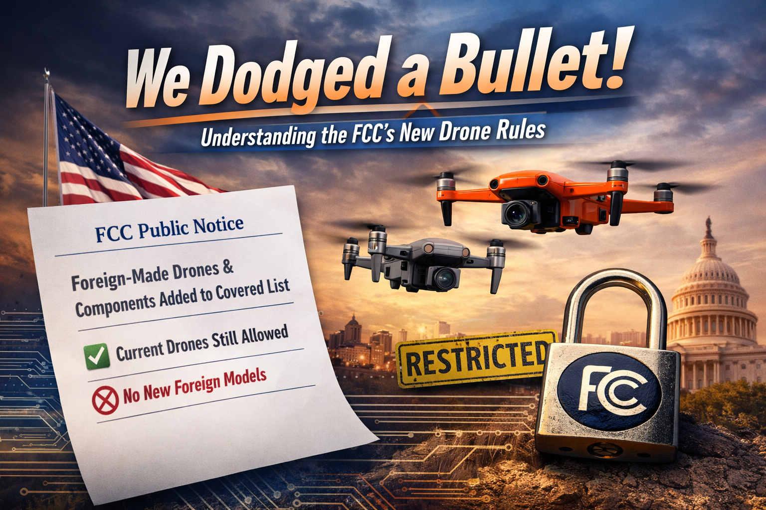 We Dodged a Bullet on the Ban: What the FCC’s December 2025 Drone ...
