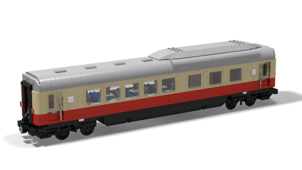 LEGO MOC Passenger coach set (Trans Europe Express TEE) by www.bricks ...