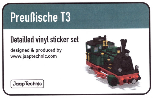 Sticker Set Prussian T3 Pieter Post | Bricks-on-Rails