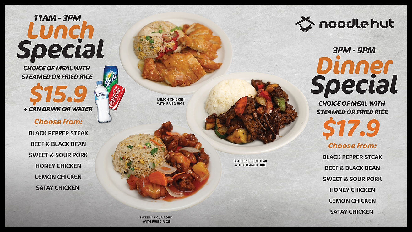 Menu | Noodle Hut