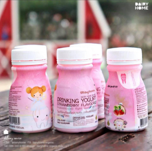 Drinking Yogurt Strawberry Flavoured with Probiotics | Dairy Home