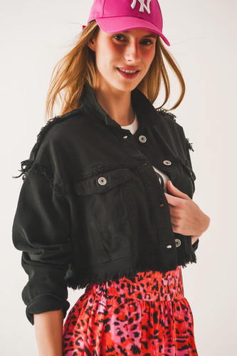 Jaqueta Jeans Preta | Urano