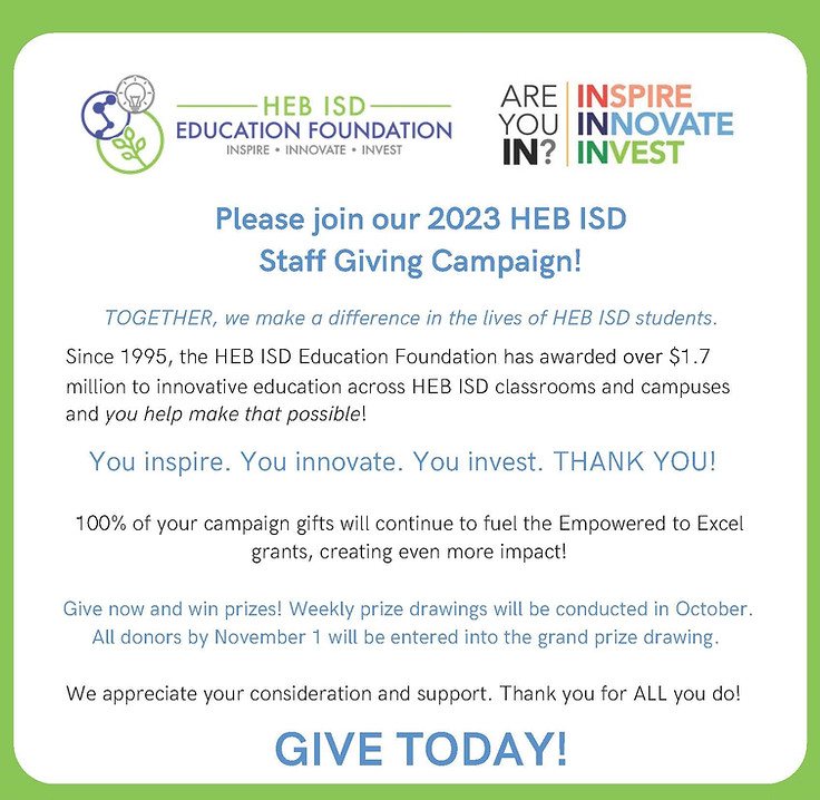 2023 Staff Campaign During Campaign | hebisdedfoundation
