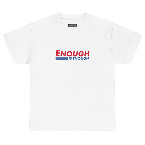 ENOUGH IS ENOUGH LOGO SHIRT | Old Jewish Men