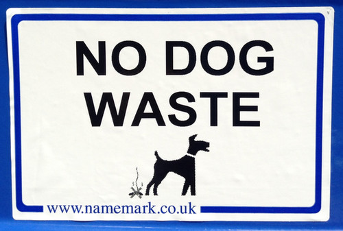 A4 No Dog Waste Stickers | Namemark