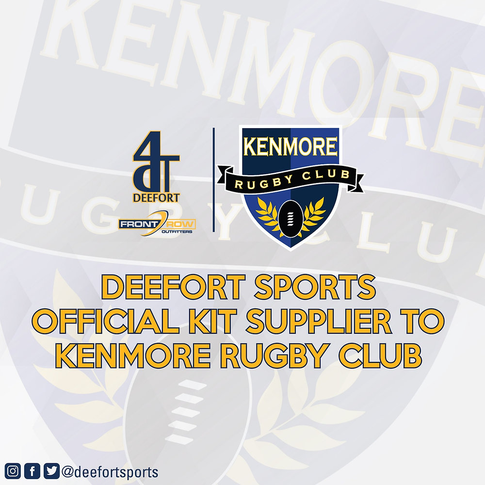 Kenmore Rugby signs with Deefort Sports