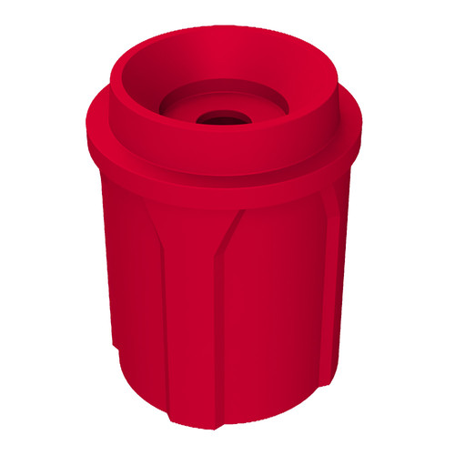 42 Gallon Classic Round | Funnel Lid with 5" hole - Assembly | Kolorcans
