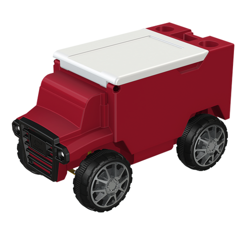 Red Remote-Control Delivery Truck Cooler | C3 Custom Coolers