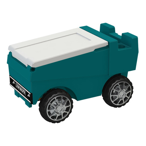 Teal Remote-Control Zamboni Cooler | C3 Custom Coolers