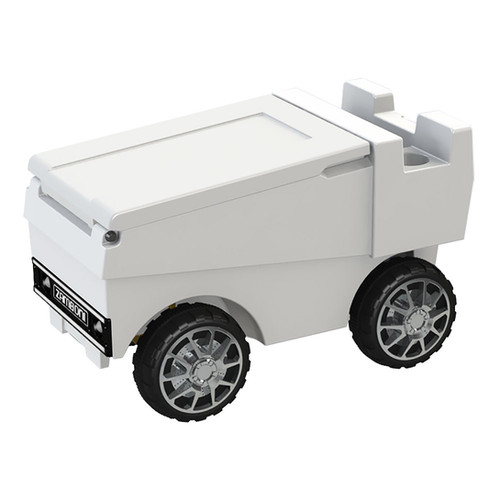 White Remote-Control Zamboni Cooler | C3 Custom Coolers
