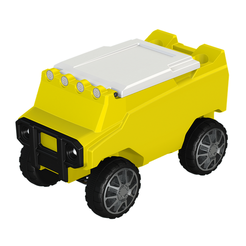 Neon Yellow Remote-Control Rover Cooler | C3 Custom Coolers