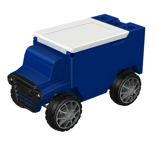 Blue Remote-Control Delivery Truck Cooler | C3 Custom Coolers