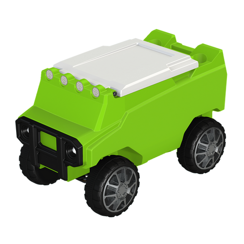 Lime Green Remote-Control Rover Cooler | C3 Creative Custom Coolers