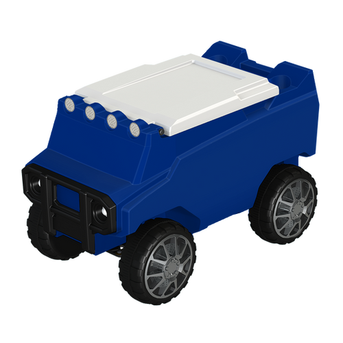 Blue Remote-Control Rover Cooler | C3 Custom Coolers