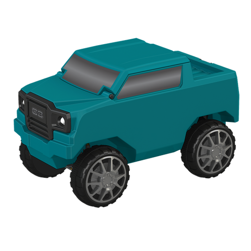 Teal RC Pick-Up Truck Cooler | C3 Custom Coolers