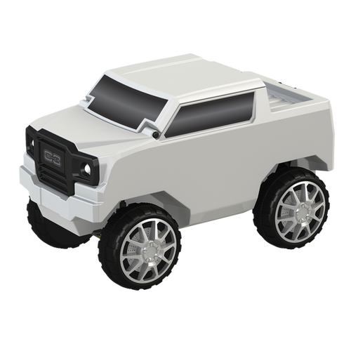 White RC Pick-Up Truck Cooler | C3 Creative Custom Coolers